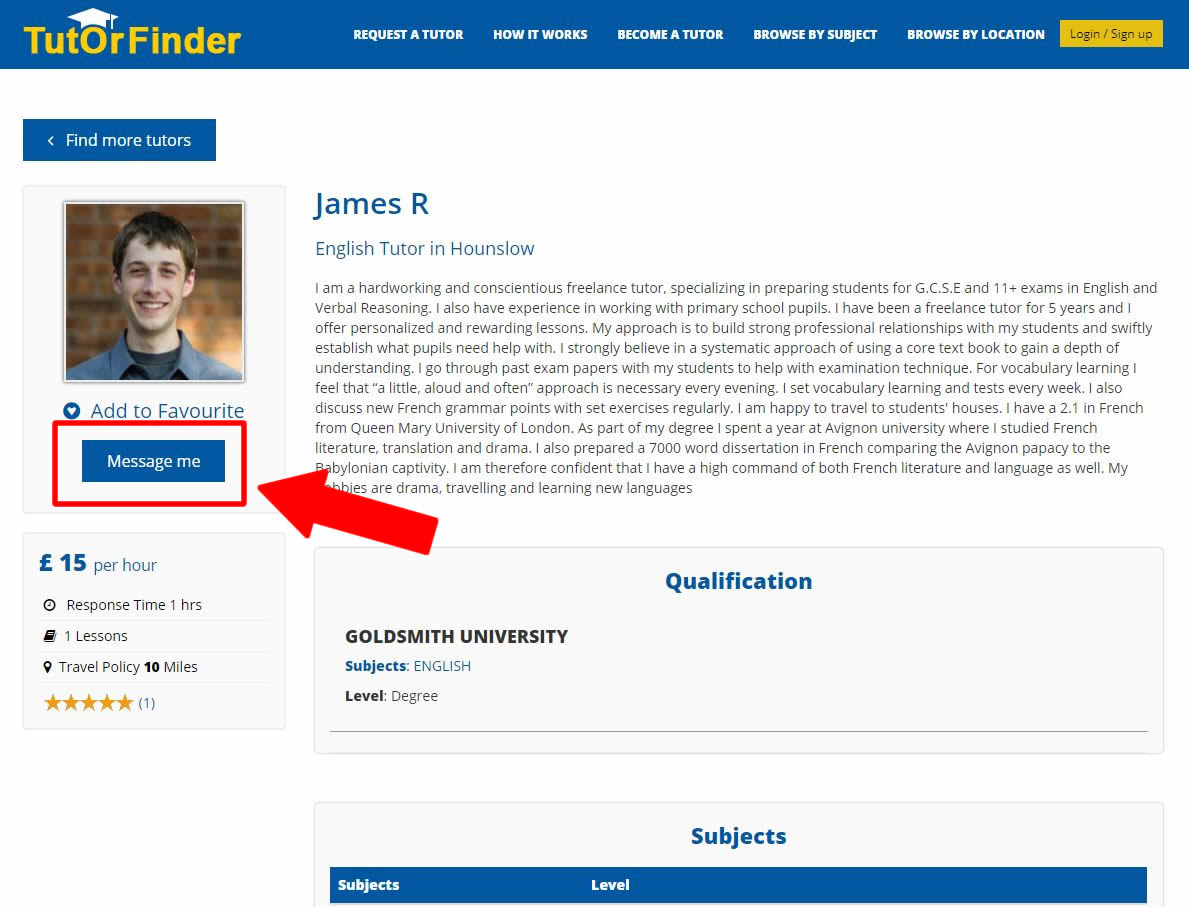Note: we always recommend contact with 3-4 tutors, sometime tutors have ...